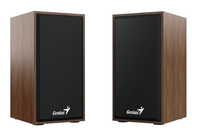 Genius SP-HF180 USB Wooden Stereo Speakers – CRM Technology Pty Ltd