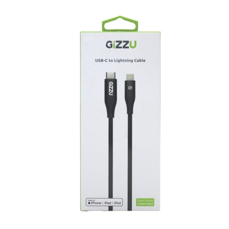 GIZZU USB-C to Lightning 8Pin 2m Cable - Black – CRM Technology Pty Ltd