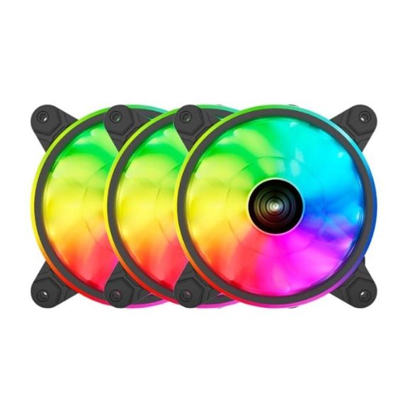 Raidmax 120mm 3Pin ARGB 3 Pack Case Fan – CRM Technology Pty Ltd
